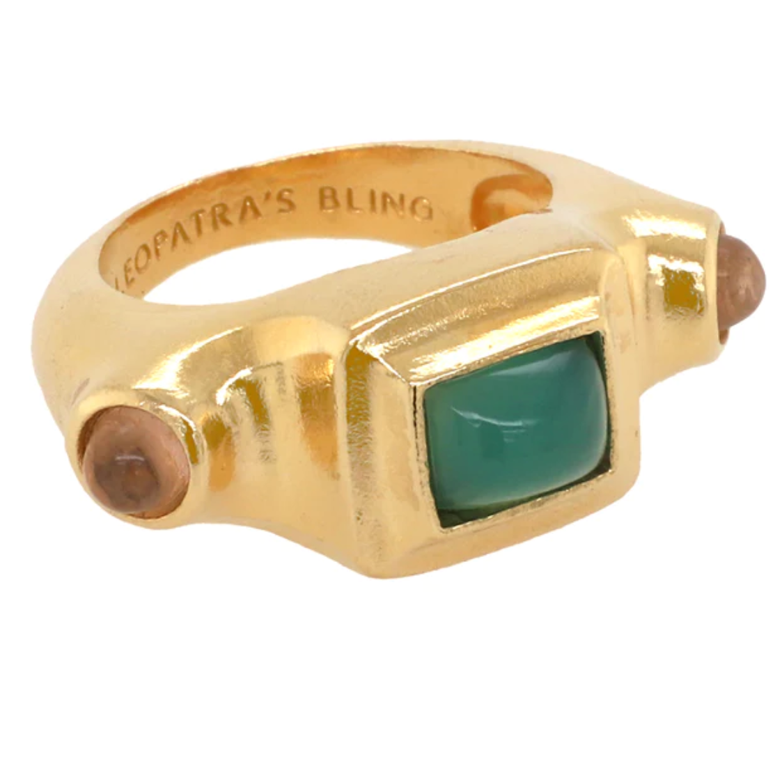 Chloe Ring w/ Agate – Blue Dream New Orleans